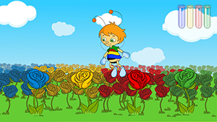 צביעת פרחים